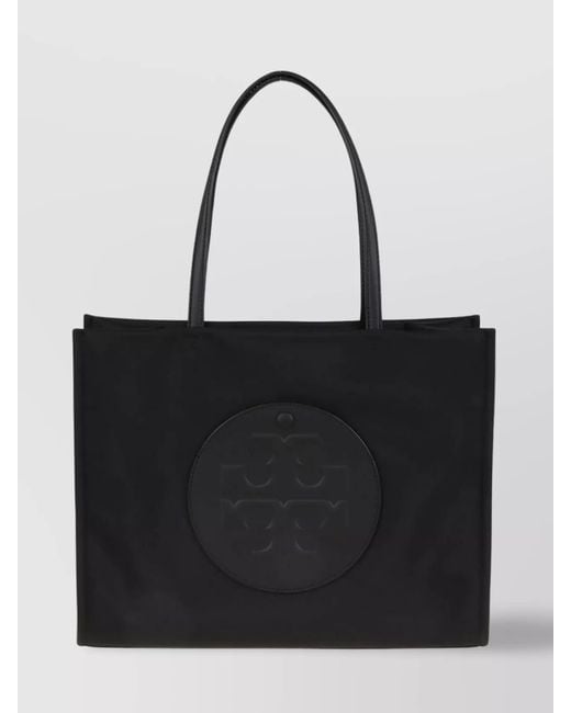 Tory Burch Small Tote Rectangular Top Handles in Black | Lyst