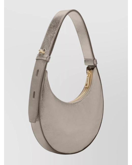 Furla Mini Shoulder Bag Adjustable Strap in Grey | Lyst UK