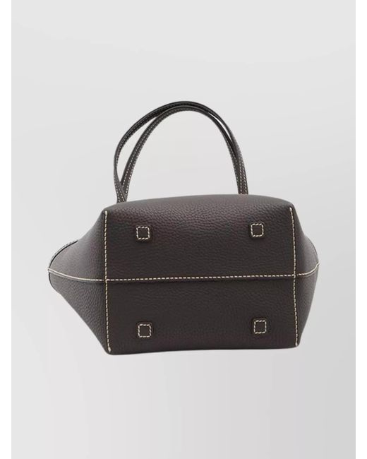 The Row Medium Shoulder Bag Top Handles in Black | Lyst UK