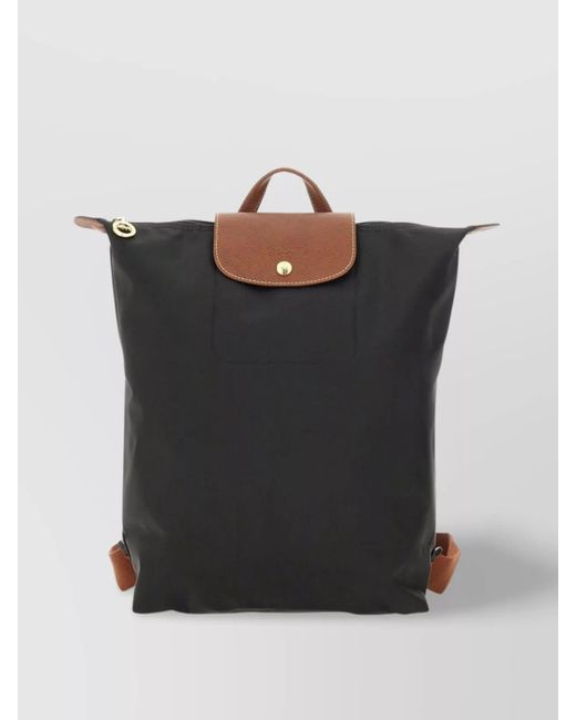 Longchamp Backpack M The Original Fold in Black | Lyst