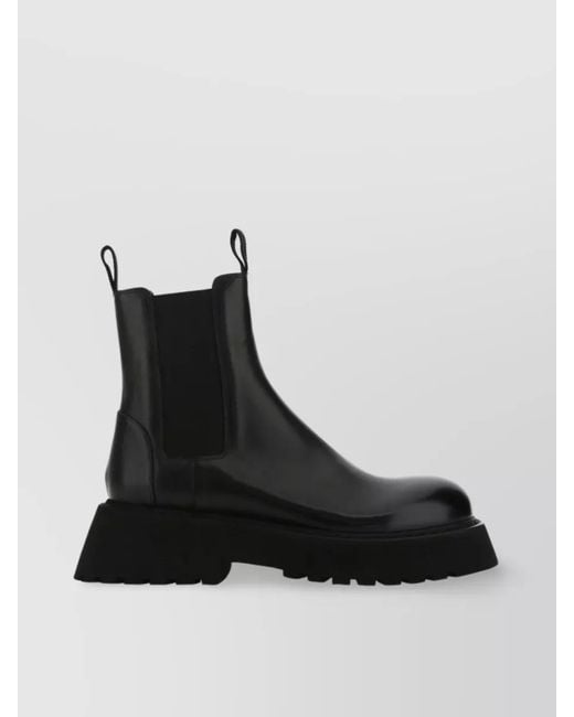 Marsèll Modern Leather Ankle Boots in Black | Lyst UK