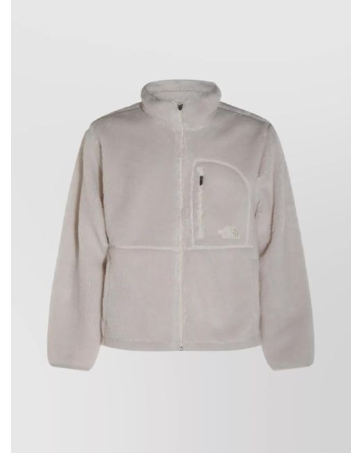 The North Face Soft Texture High Collar Jacket With Pockets in Gray for ...