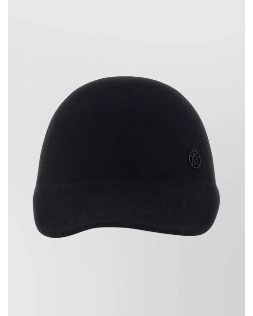 Maison Michel Curved Brim Tiger Inspired Hat in Blue | Lyst UK
