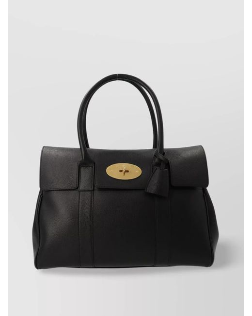 Mulberry Structured Silhouette Top Handle-Tone Hardware in Black | Lyst