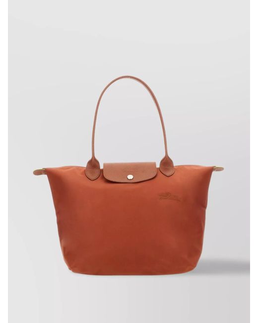 Longchamp Top Handle Foldable Tote Bag in White | Lyst