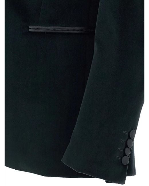 Pal Zileri Ceremony Line Velvet Blazer With Satin Lapel in Blue for Men ...