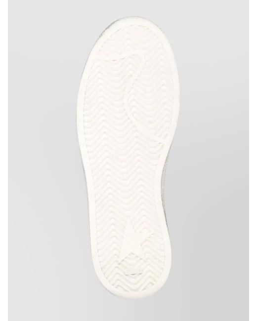 Golden Goose Distressed Leather Sneakers Raised Sole in Natural | Lyst UK