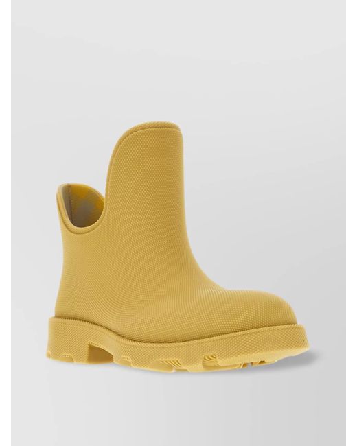 Burberry Cream Rubber Marsh Ankle Boots in Metallic for Men | Lyst UK