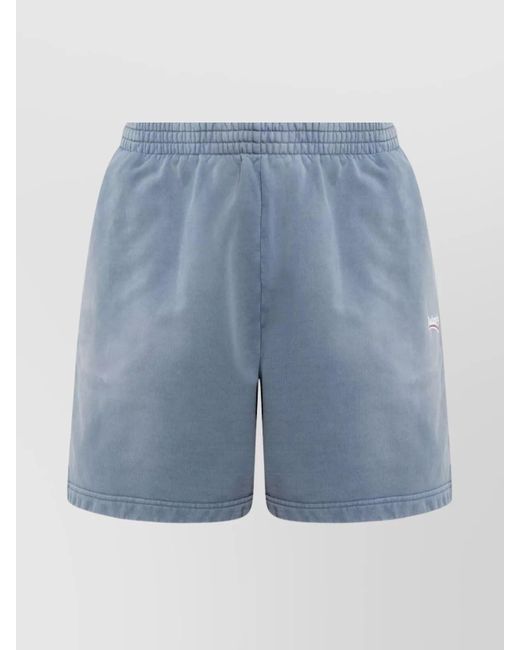 Balenciaga Cotton Shorts For Political Campaign in Blue for Men | Lyst