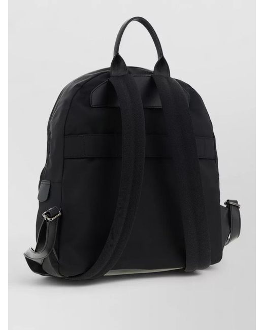 Kiton Nylon Backpack Top Handle Adjustable Straps in Black for Men ...