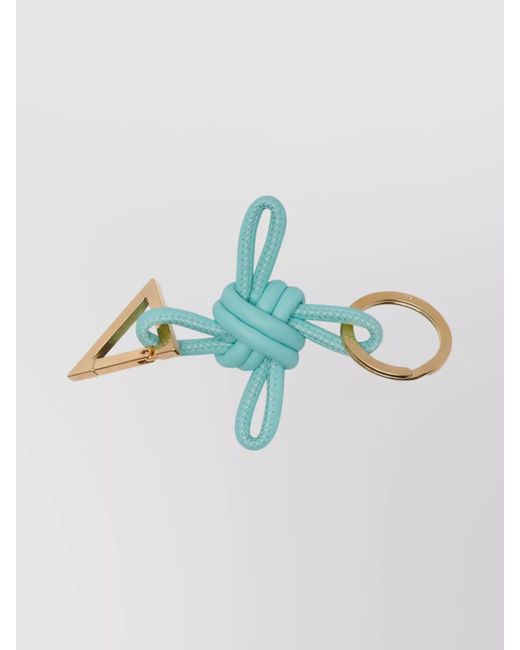 Bottega Veneta Double Ring Triangle Key Holder in Blue | Lyst