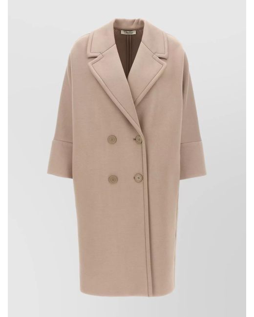 Max Mara 'Emma' Oversized Double-Breasted Coat With Raglan Sleeves in ...