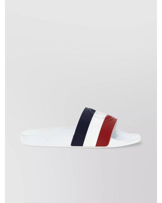 Moncler Basile Open Toe Tri-Color Slides for Men | Lyst