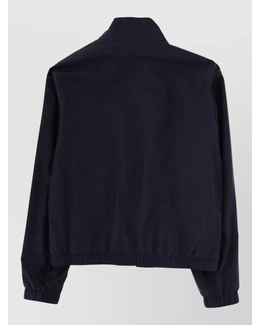 BOSS Collared Jacket With Elastic Cuffs And Hem in Blue for Men | Lyst UK