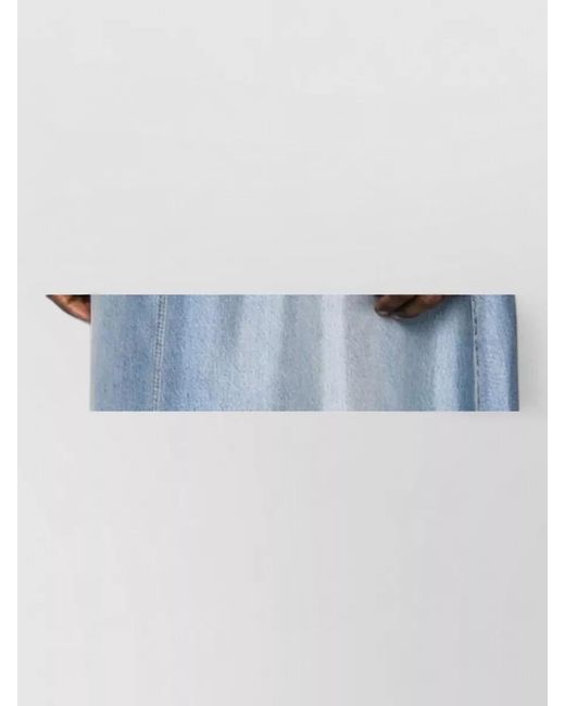 Pierre Louis Mascia Silk Shirt Curved Hem Yoke Chest Pockets in Blue ...