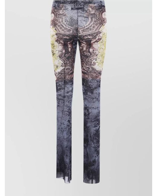 Jean Paul Gaultier Printed Medallion Mesh Trouser | Lyst UK