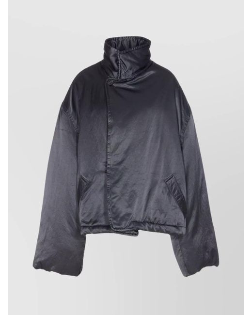 MM6 by Maison Margiela High Collar Down Jacket Featuring Pockets in ...