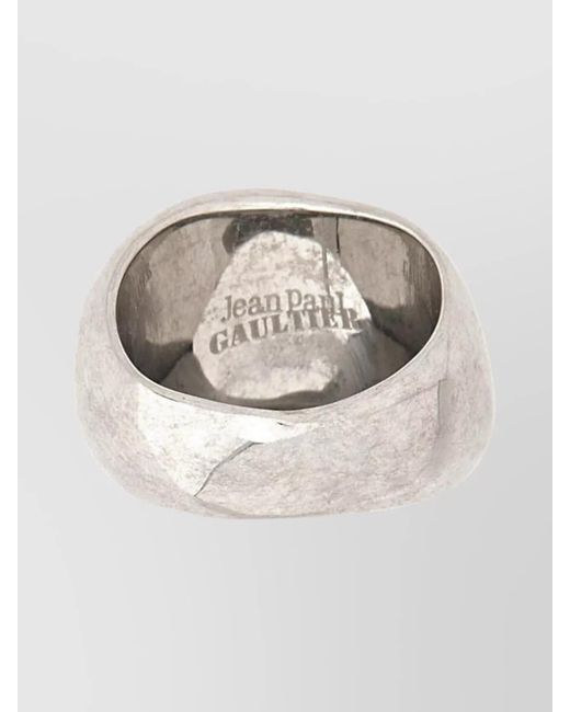Jean Paul Gaultier Signature Ring Polished Finish in Natural | Lyst UK
