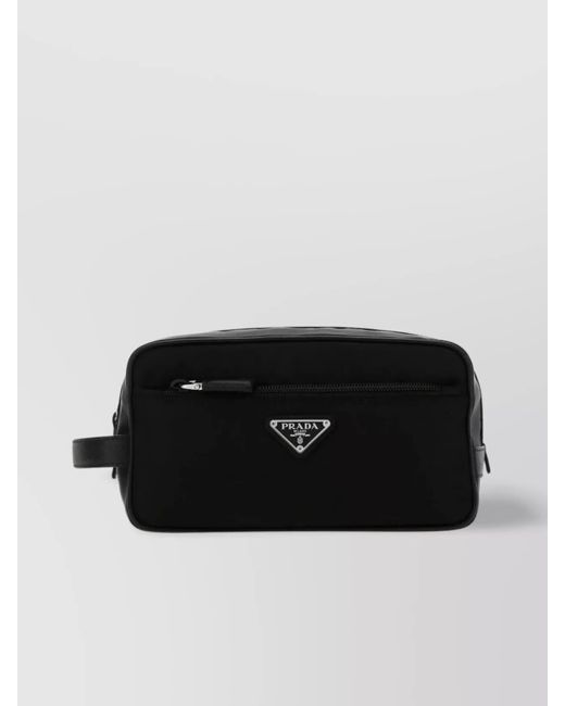 Prada Nylon Beauty Case With Adjustable Shoulder Strap in Black | Lyst
