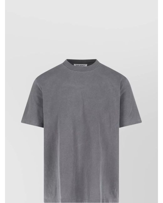 Our Legacy Crew Neck Plain Design in Gray for Men | Lyst