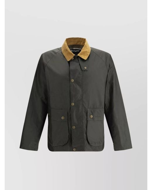 Barbour Modern Waxed Cotton Jacket in Gray for Men | Lyst