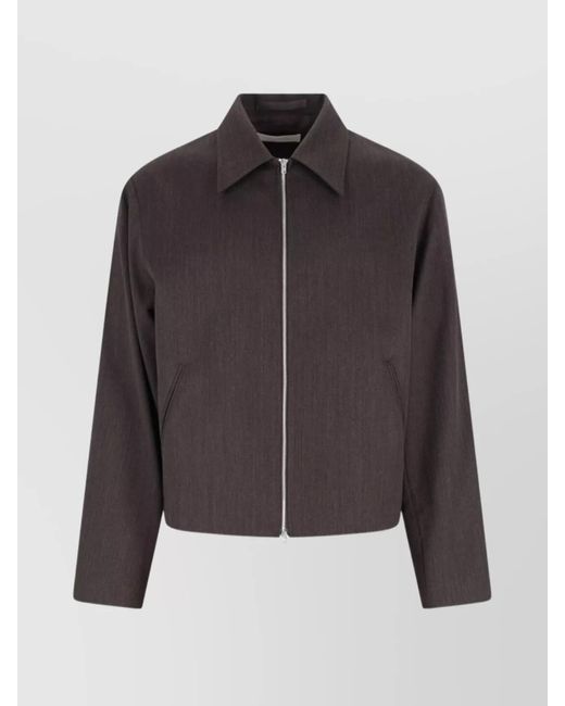 Our Legacy Relaxed Fit Collared Jacket Front Pockets in Gray for Men | Lyst