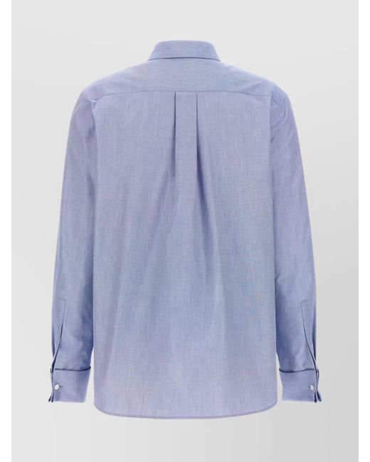The Row Pleated Back Yoke Buttoned Cuffs in Blue | Lyst UK