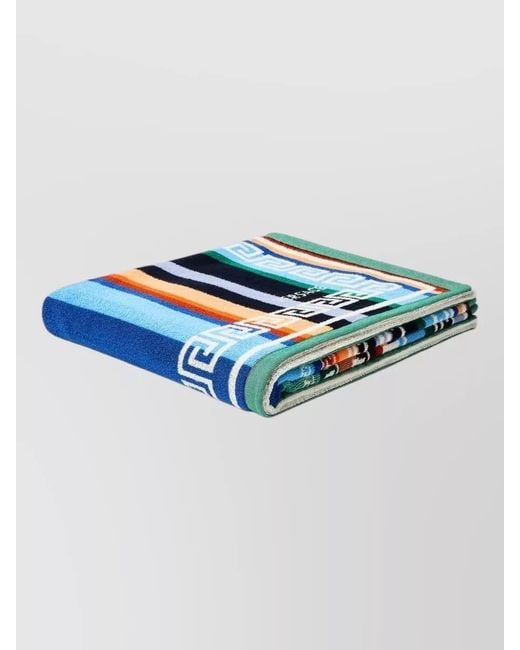 Versace Geometric Scarf Nylon Blend Silk in Blue | Lyst UK