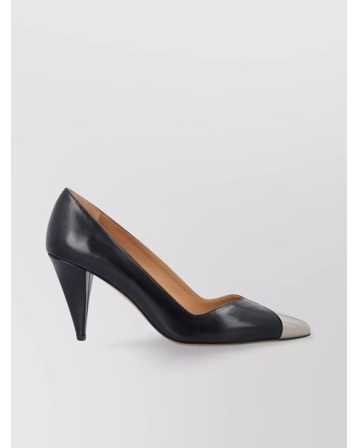 Isabel Marant Metal Cap Toe Cone Heel Pump | Lyst