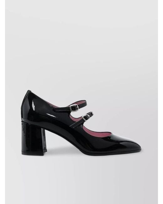 CAREL PARIS Alice Patent Leather Mary Janes Pumps in Black | Lyst UK
