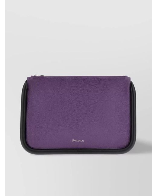 JW Anderson Large Rectangular Bumper-Tube Clutch in Purple | Lyst