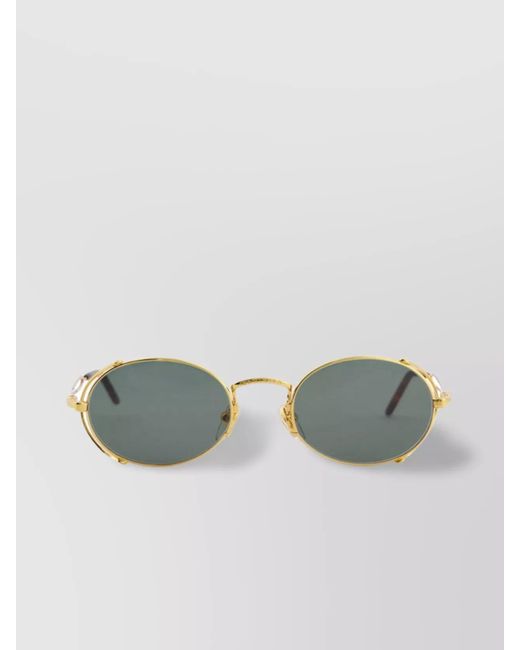 Jean Paul Gaultier Curved Temples Oval Frame Sunglasses | Lyst