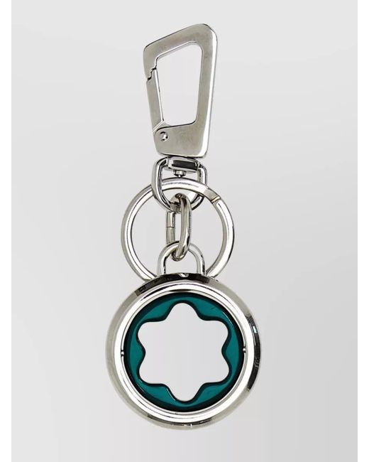 Montblanc Metallic Steel Key Loop With Ring Attachments in White | Lyst