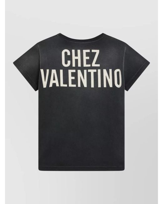 Valentino Garavani Panther Lady Crew Neck Graphic T-Shirt in Black ...