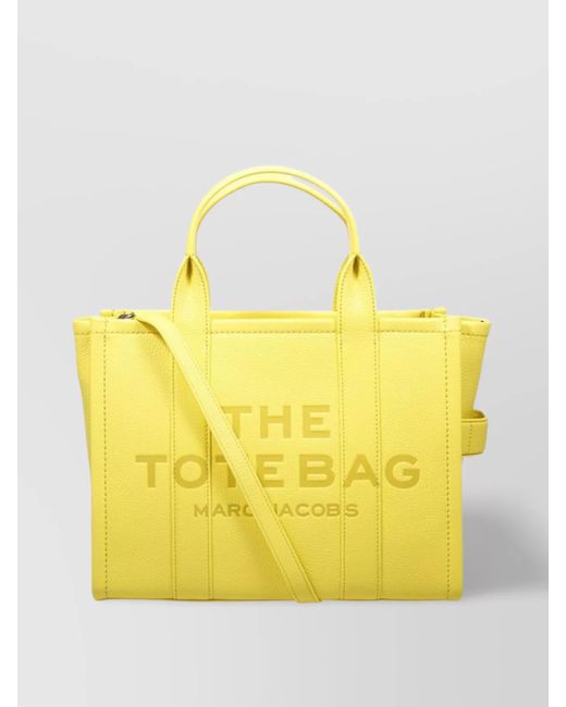 Marc Jacobs Structured Medium Tote Bag Handles in Yellow | Lyst