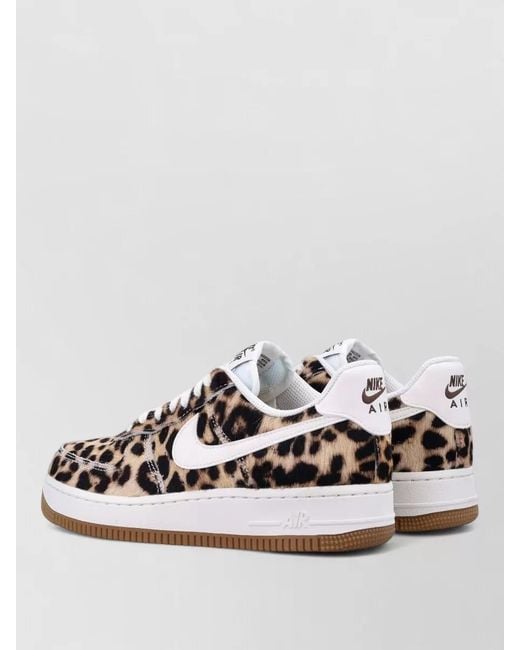 Nike Air Force One 07 Leopard Sneakers in White | Lyst UK