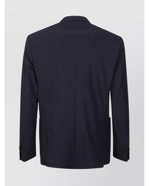 Pmds Double-Breasted Jacket With Back Vent Detail in Blue for Men | Lyst UK