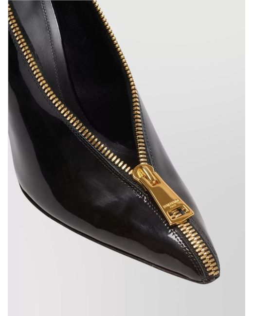 Balmain Stylish Wedge Pumps Zip Detail in Black | Lyst UK