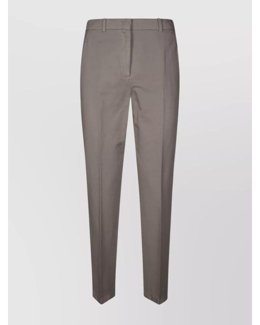 Incotex Trousers Featuring Belt Loops And Pockets in Gray | Lyst