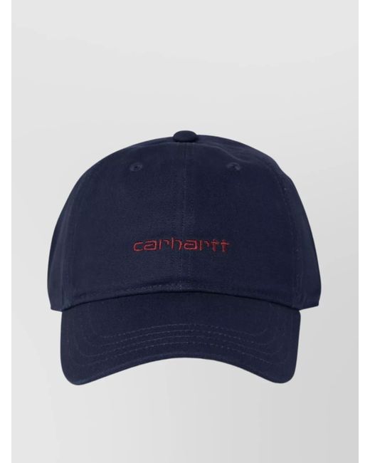 Carhartt Curved Brim Canvas Script Cap in Blue for Men | Lyst