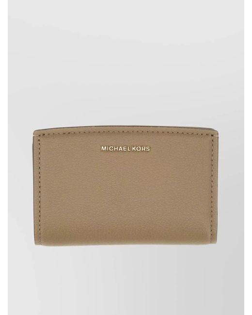 Michael Kors Leather Bryant Medium Wallet in Natural | Lyst UK