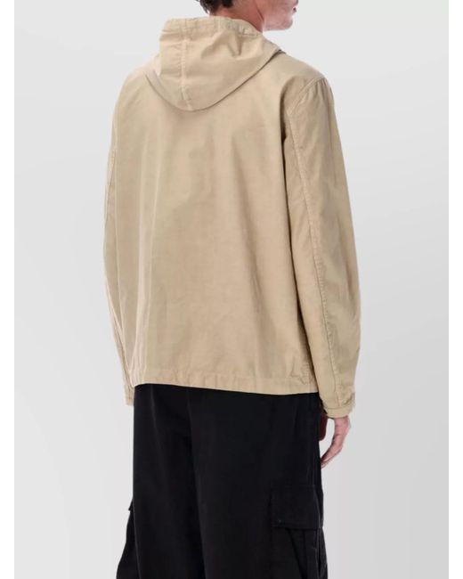 Stone Island Versatile Hooded Jacket Front Pockets in Natural for Men ...