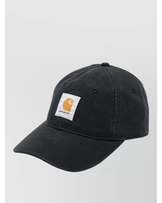 Carhartt Logo Baseball Cap Curved Brim Design in Black for Men | Lyst UK