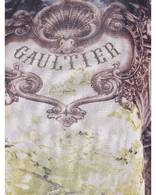 Jean Paul Gaultier Printed Medallion Mesh Trouser | Lyst UK