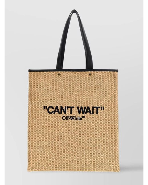 Off-White c/o Virgil Abloh Day Out Tote Bag in Natural | Lyst
