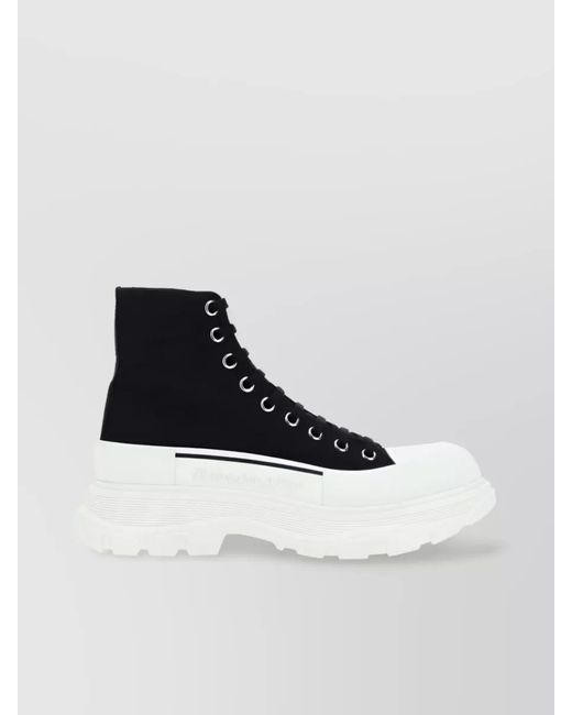 McQueen Tread Slick Canvas High-Tops in White for Men | Lyst UK