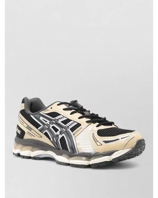 Asics Gel Kayano 12.1 Mesh Sneakers Rubber Sole in Metallic | Lyst UK