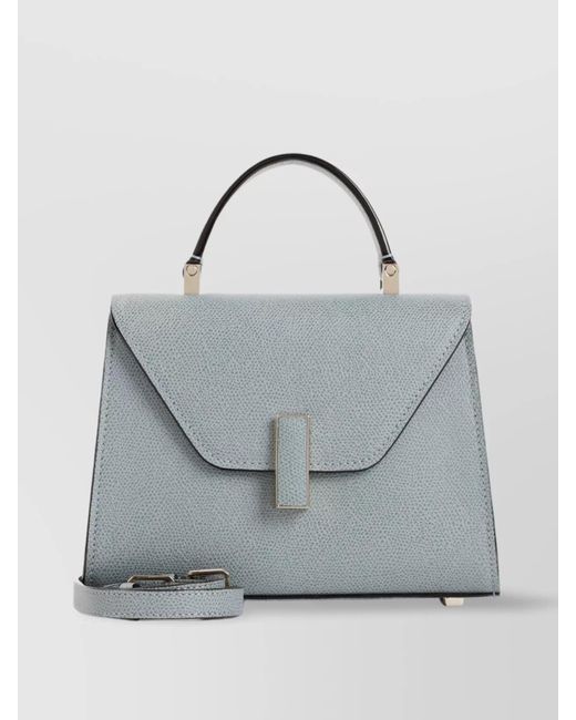 Valextra Micro Iside Top Handle Strap in Gray | Lyst