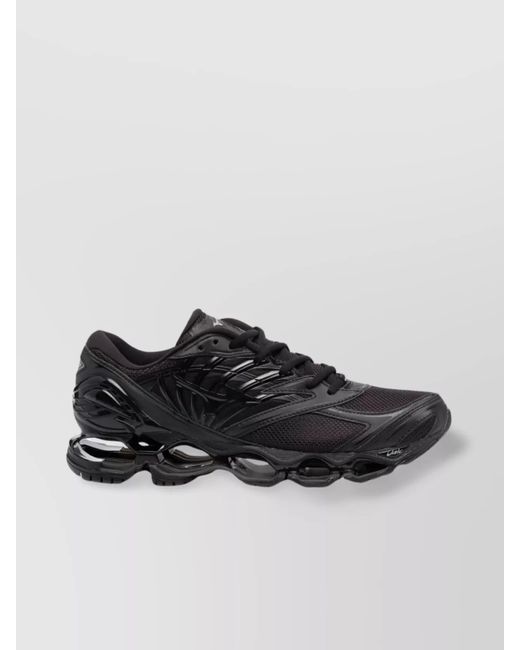 Mizuno Mesh Panelled Low Top Sneakers in Black | Lyst UK