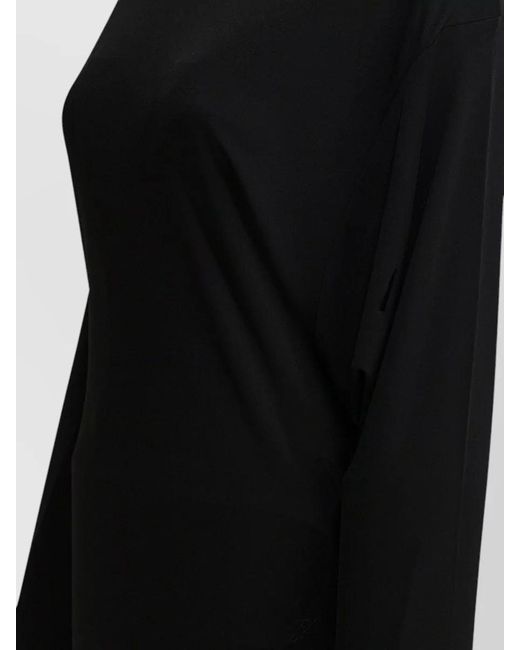 Jacquemus Mistral Dress Long Sleeves Draped Back in Black | Lyst UK